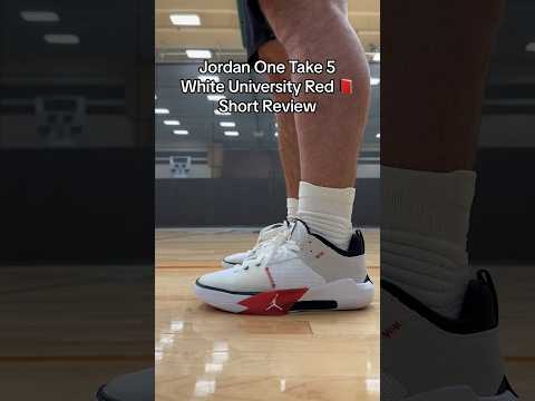 Jordan One Take 5 βWhite University Redβ On Feet & In Hand Looks - Short Review Part 1/3 #shorts