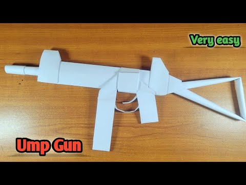 Making A Gun From Paper (UMP) | How To Make A Paper Gun | Paper Gun