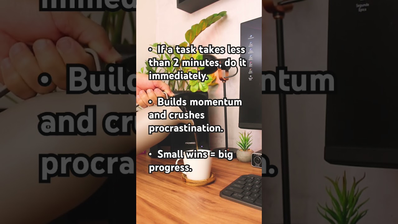 Win your day in 2 minutes! #ProductivityTips #SuccessMindset #Motivation #LifeHack