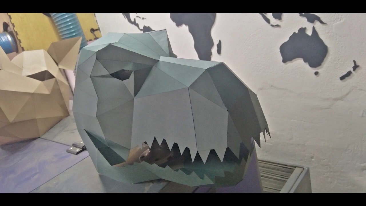 The making T-REX MASK 