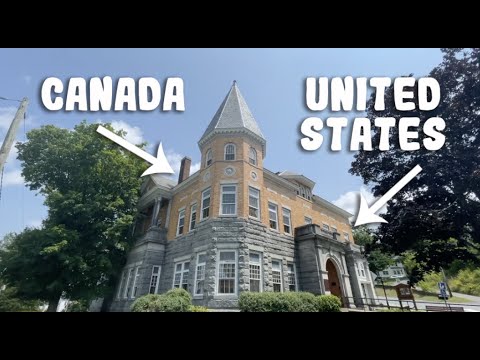 This Library Straddles Two Countries! // The Haskell Free Library in Derby Line Vermont