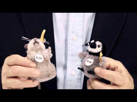 Mimic Mohair Mouse & Lari Baby Penguin Stuffed Animals - Steiff USA