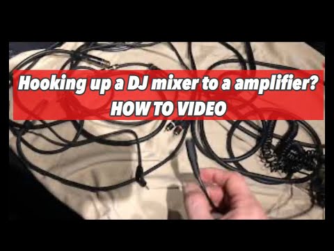 Hooking up a DJ mixer to a amplifier?