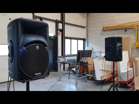 Speaker Set Testen Setje Mackie srm450 V2 Actieve Speakers