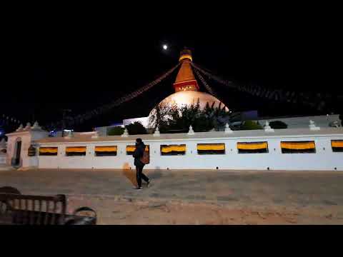 Utpala Cafe from Above: A 4K Journey Through Boudha's Veggie Paradise