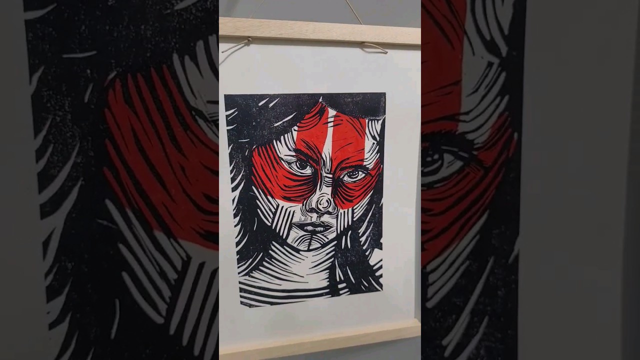 ❤️‍🔥processo de impressão gravura❤️‍🔥 #art #gravura #linoprint #linocutprint #xilogravura #arte