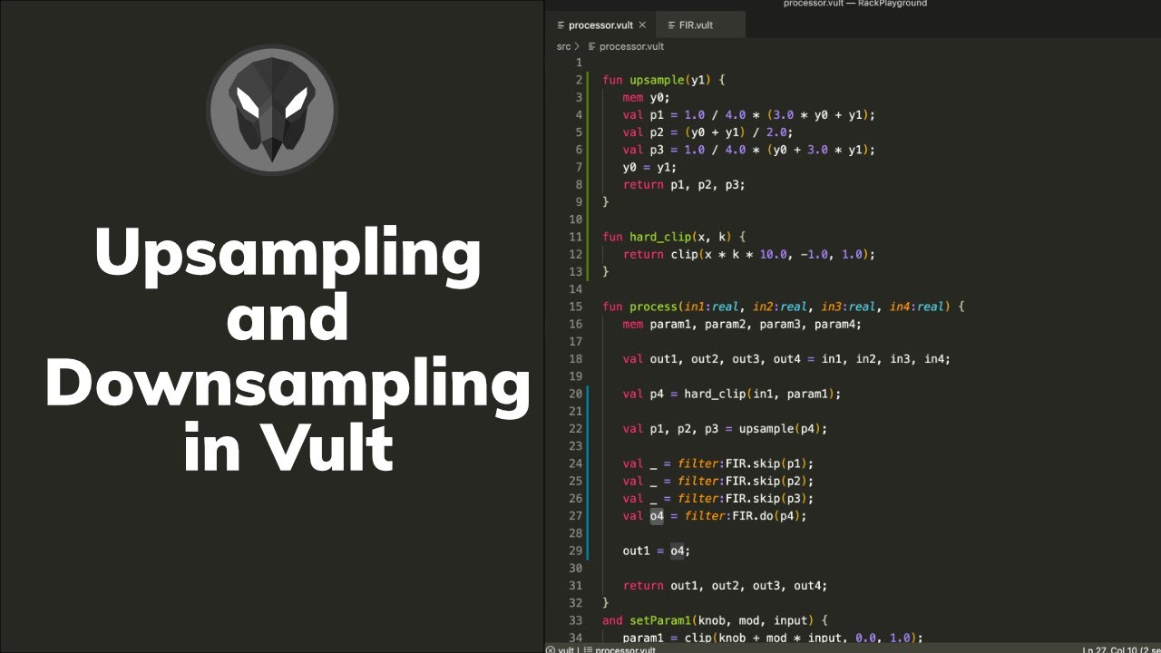 Tutorial: Upsampling/Downsampling with the Vult language