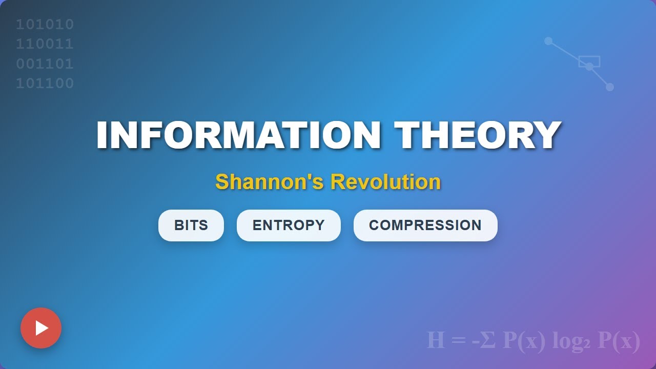 Information Theory for Beginners: Bits, Entropy & Data Compression Explained!