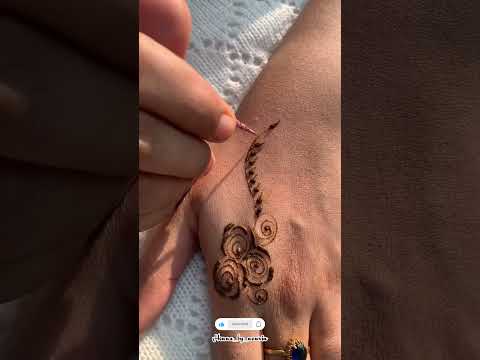 Simple and easy henna design for beginners #simple #easy #henna #design #beginners ✨🌿