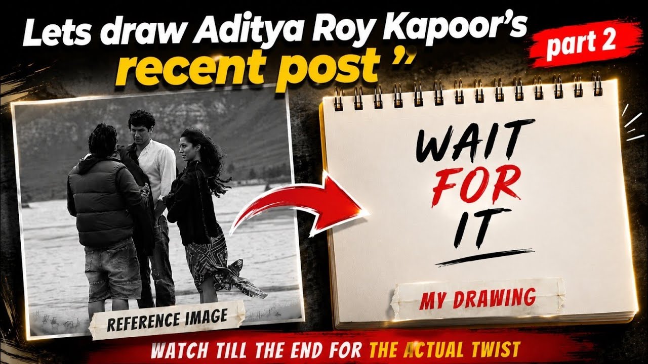 Drawing Aditya Roy Kapoor's recent post || Pt 2 || Theart69gallery