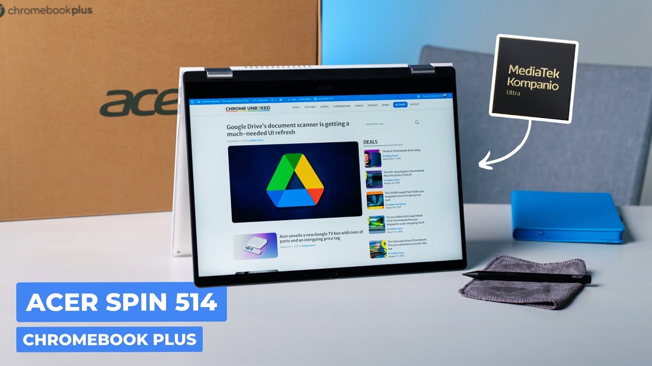 Unboxing the Acer Chromebook Plus Spin 514 with the Kompanio Ultra inside