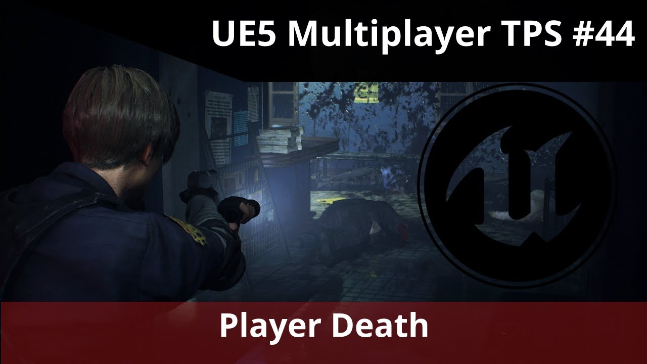 Unreal Engine 5 Multiplayer TPS tutorial #44 - AI Damage and kill player