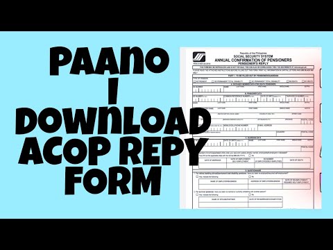 HOW TO DOWNLOAD SSS ACOP REPLY FORM @FMTVChavilitzTutorial