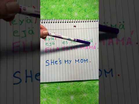 how to speak in spanish (she is my mom)