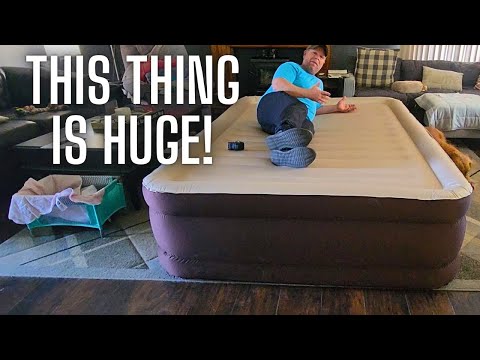 Englander Air Mattress w/Built in Pump | Queen size air mattress with pump
