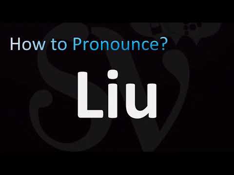 How to Pronounce Liu (Chinese)