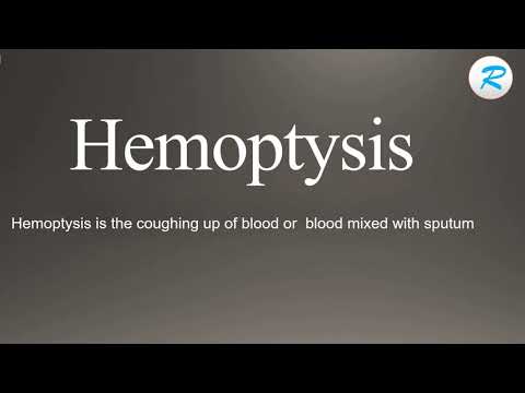 How to pronounce Hemoptysis