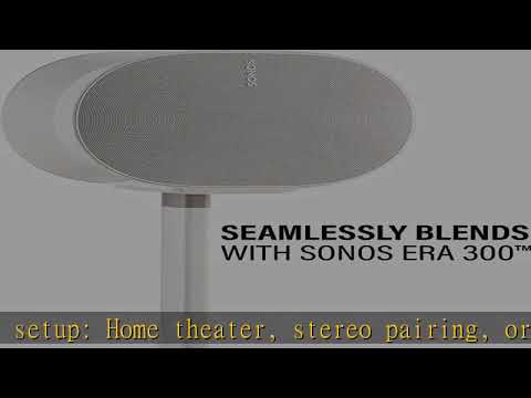 OSSE32 Sanus Wireless Speaker Stands for Sonos Era 300™ (Pair) (White)