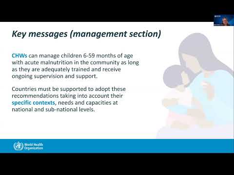 WHO Guideline on the Prevention and Management of Wasting and Nutritional Oedema: Management Section
