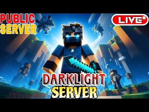 DarkLight SMP S2 Preparing LIVE | PUBLIC SMP JAVA + BEDROCK PUBLIC SERVER |#minecraft #minecraftlive