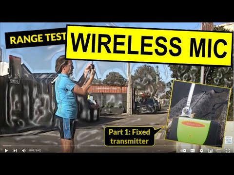 Range testing a 151 MHz FM wireless microphone: Part 1