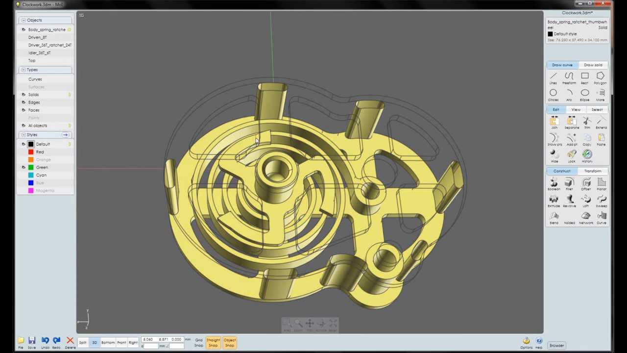 Danny's 3d printed windup clockwork motor