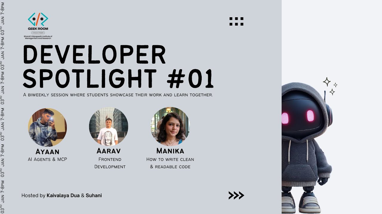 Developer Spotlight Session #01