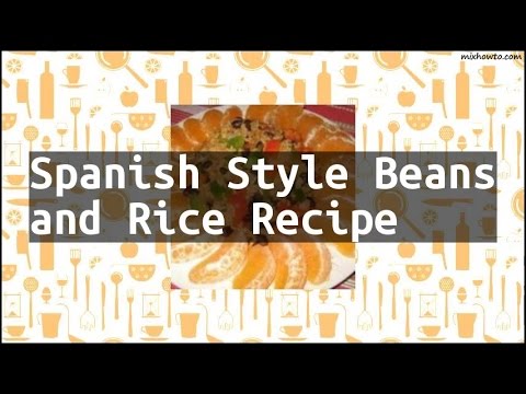 Recipe Spanish Style Beans and Rice Recipe
