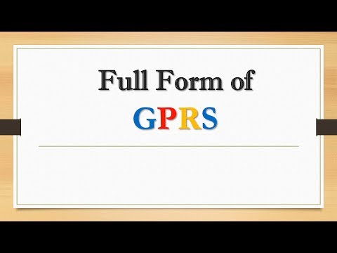Full Form of GPRS || Did You know?