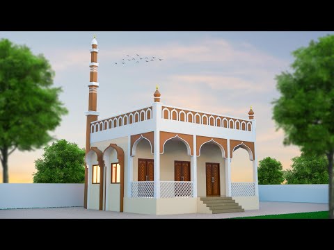 Small Masjid Design |مسجد کا نقشہ Masjid ka Design | Masjid 3d design