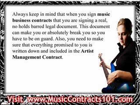 artist management contracts