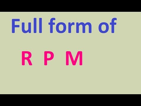 full form of rpm