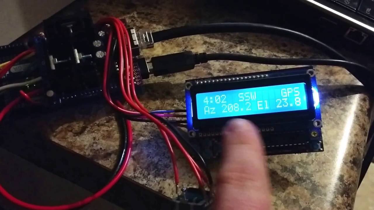 Arduino based Azimuth and Elevation controller