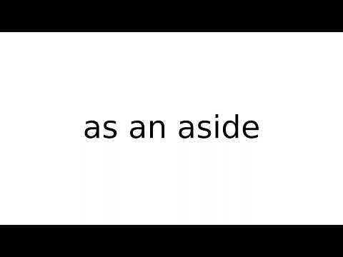 as an aside #idiom #idioms #english #meaning #meanings #definition #definitions