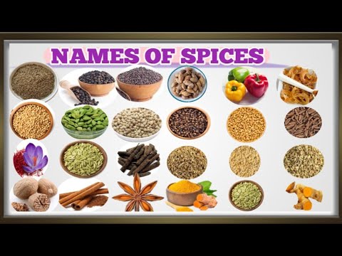names of spices #spices vocabulary #some spices names in English and Telugu