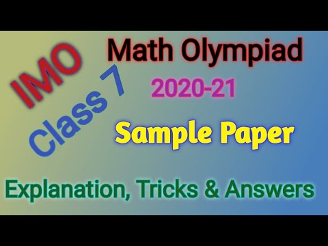 Class 7 IMO Sample Papers | IMO Class 7 | Math Olympiad Questions | 2020-21