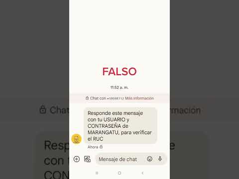 La SET nunca solicita el usuario y contraseña del Marangatú ten cuidado con tus datos confidenciales
