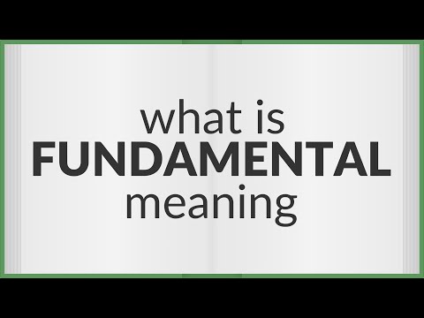Fundamental | meaning of Fundamental