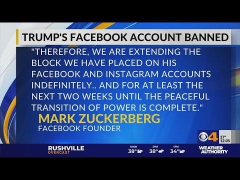 Facebook extends block on President Trump's accounts