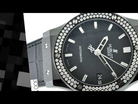 Hublot Classic Fusion Black Magic Ceramic Diamond Watch