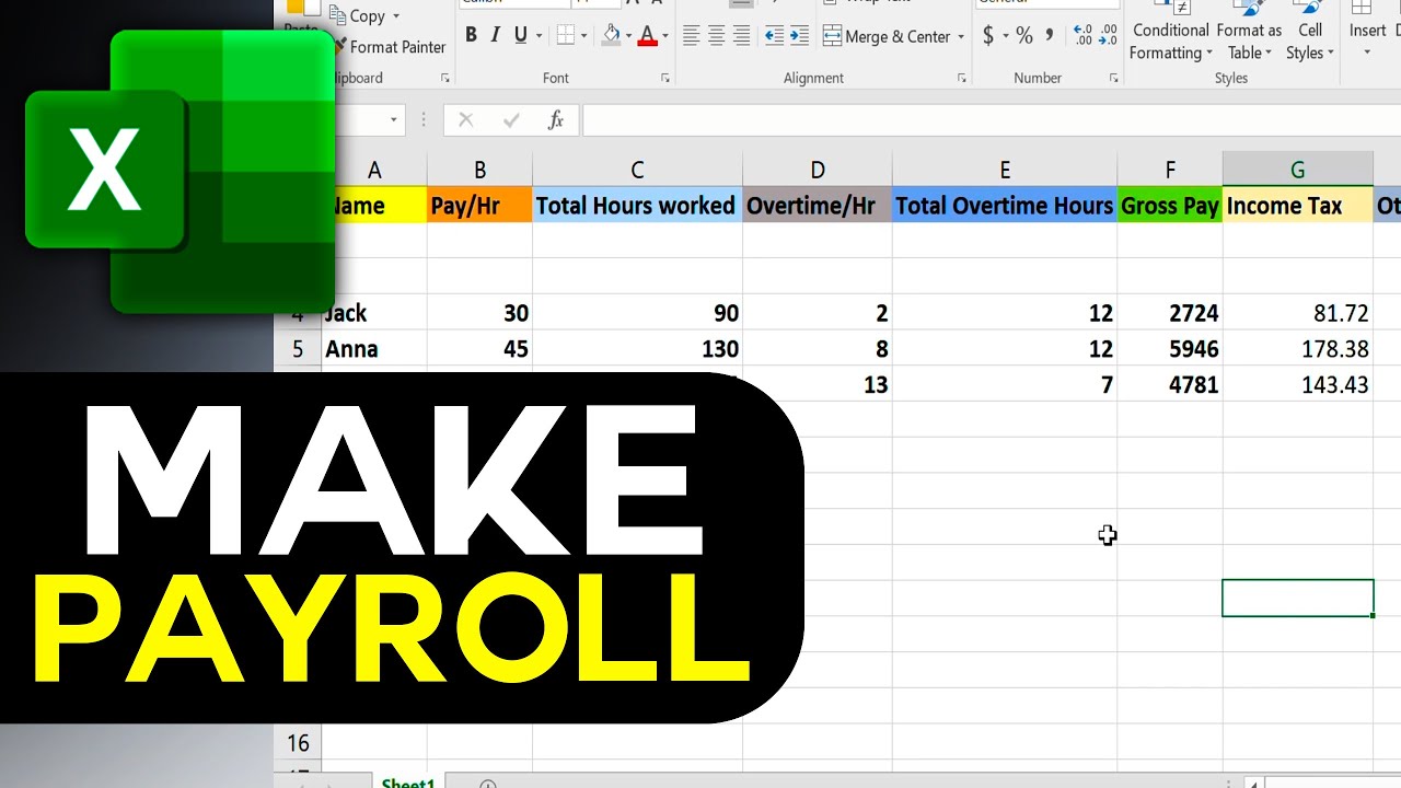 How to Use Payroll in Excel in 2025