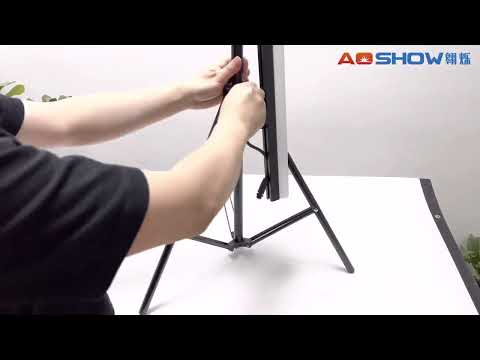 Aoshowled@ Training How to install can be adjusted Tripod with LED Pixel Bar Tube together 可调节三脚架像素管