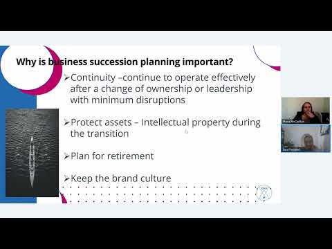 Affari SP Webinar Series - What does succession mean for me and my small business?