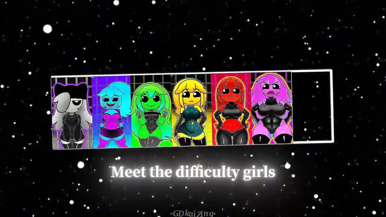 GD difficulty girls edit | @dexxgalaxy | #edit #geometrydash #capcut #template