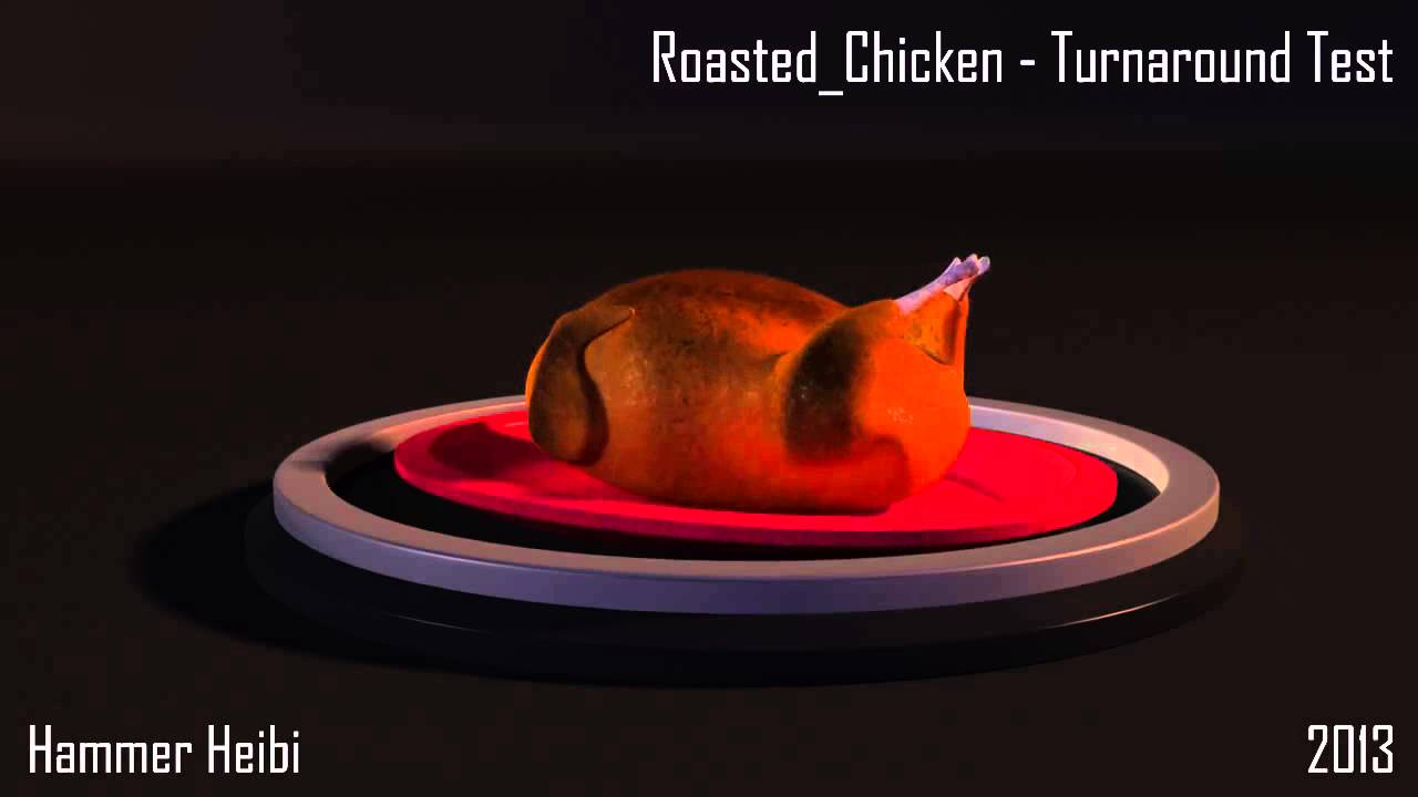 Roasted Chicken - 3D Character Modeling