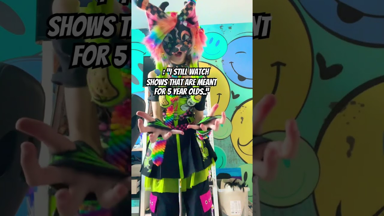 Literally me- #furry #emo #scene #scenecore #kandikid #alternative #cosplayer #therian #kandi #serie