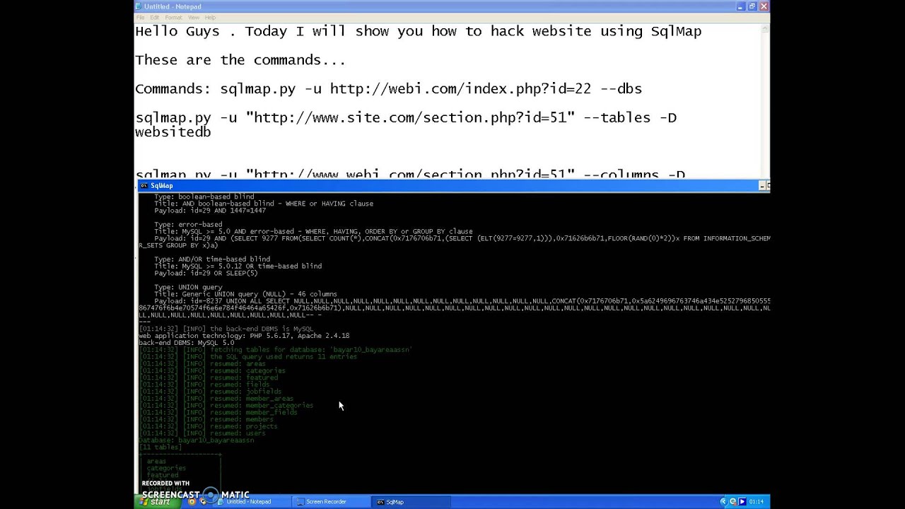 How To Find a Website Database Using Sqlmap