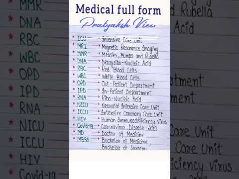What Do Medical Symbols Actually Mean?||full form of medical sign