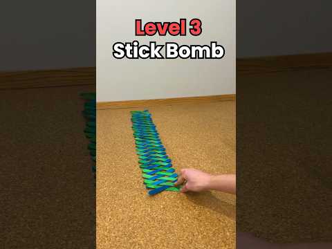 Level 1 through Level 4 Stick Bomb Chain Reaction