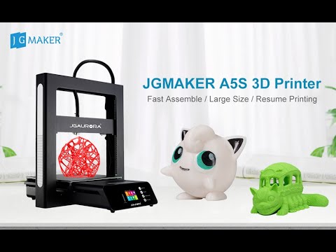 JGMaker A5S 3D Printer 305*305*320mm 32Bit Motherboard Easy Assemble Resume Printing Power Off